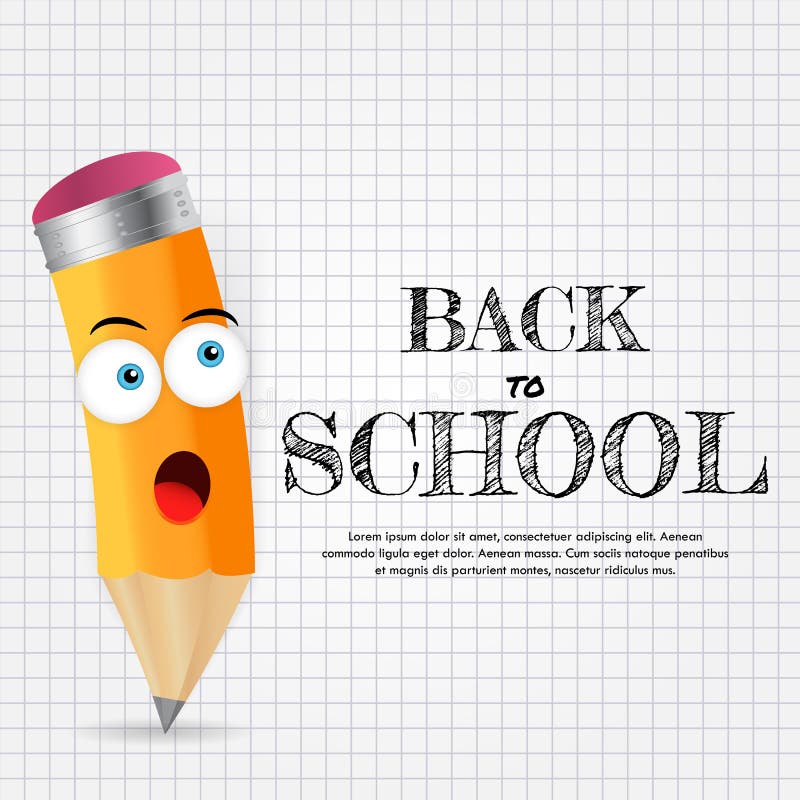 Back To School Abstract Background. Vector Illustratio Stock ...
