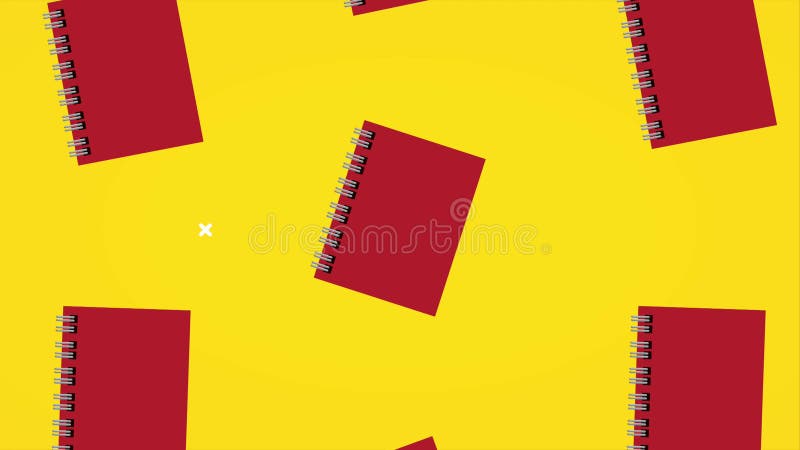 Back To School Animation with Notebooks Pattern Stock Footage - Video ...