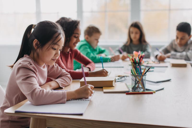 Korean Kids Sitting Back To Stock Photos - Free & Royalty-Free Stock ...