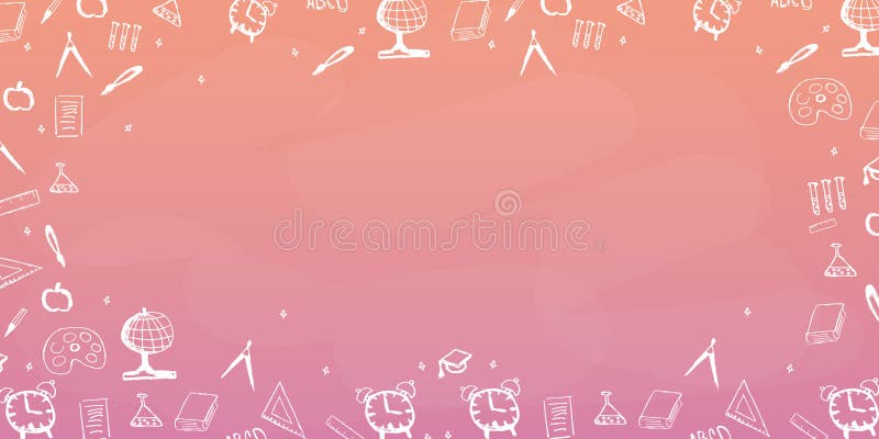 Back To School Background. Education Banner. Vector Illustration. Stock ...