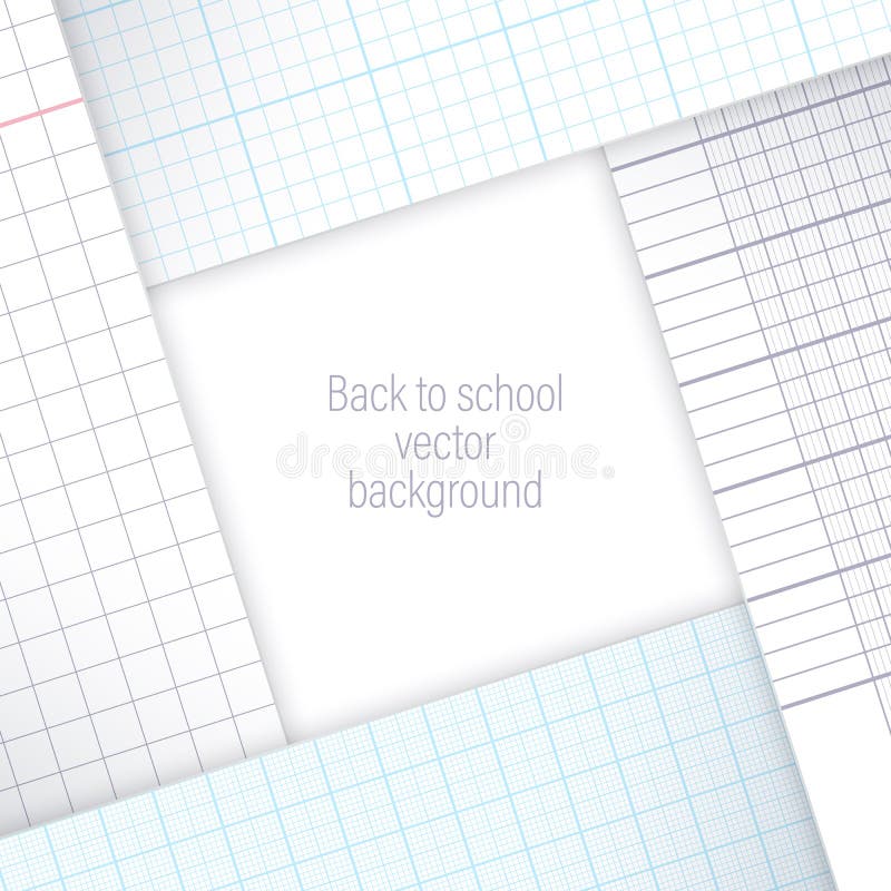 Back To School Background with Pages for Writing Stock Vector ...