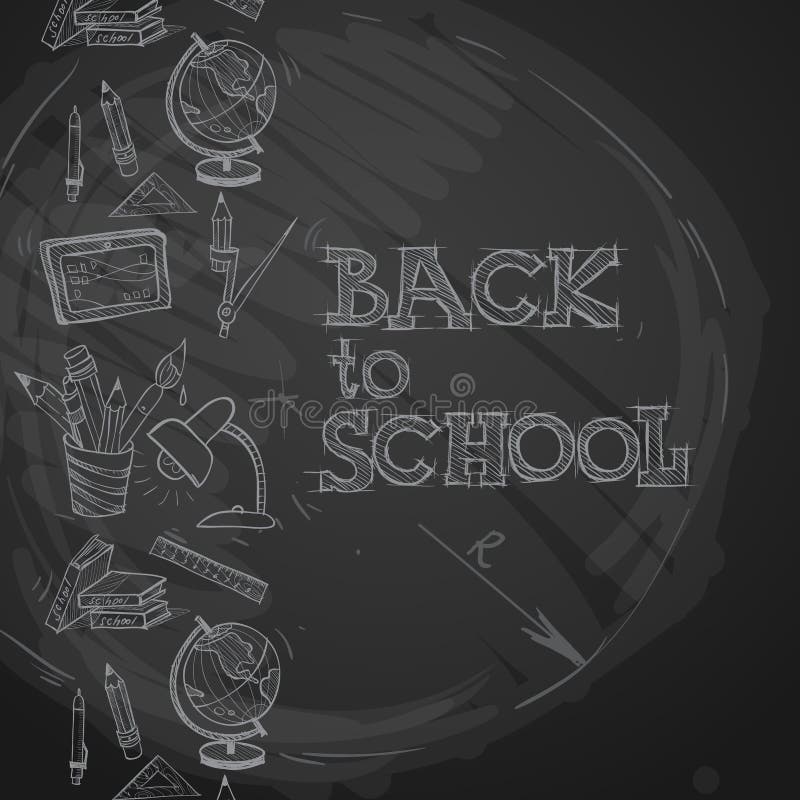 Back To School Background stock vector. Illustration of mathematics ...