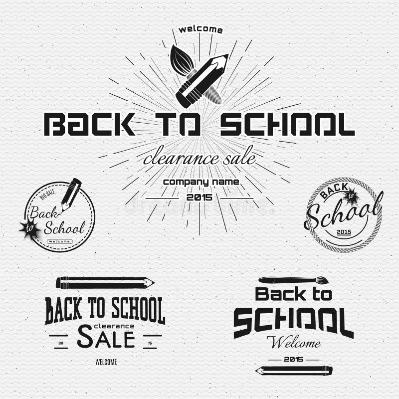 Back To School Badges Logos and Labels for Any Use Stock Vector ...