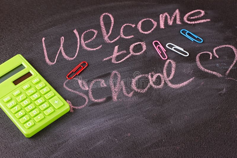 Back to school blackboard stock photo. Image of colour - 97150980