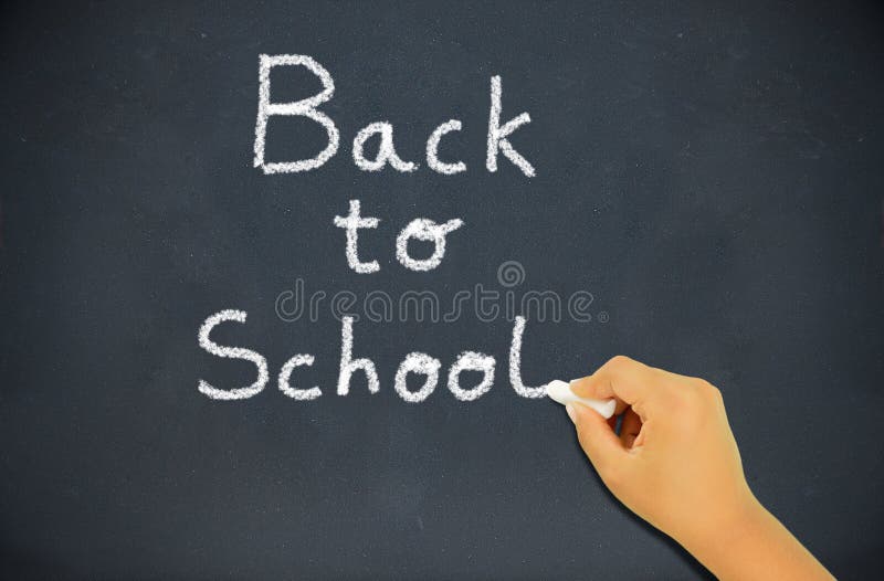 Back To School in the Blackboard Stock Image - Image of note, board ...