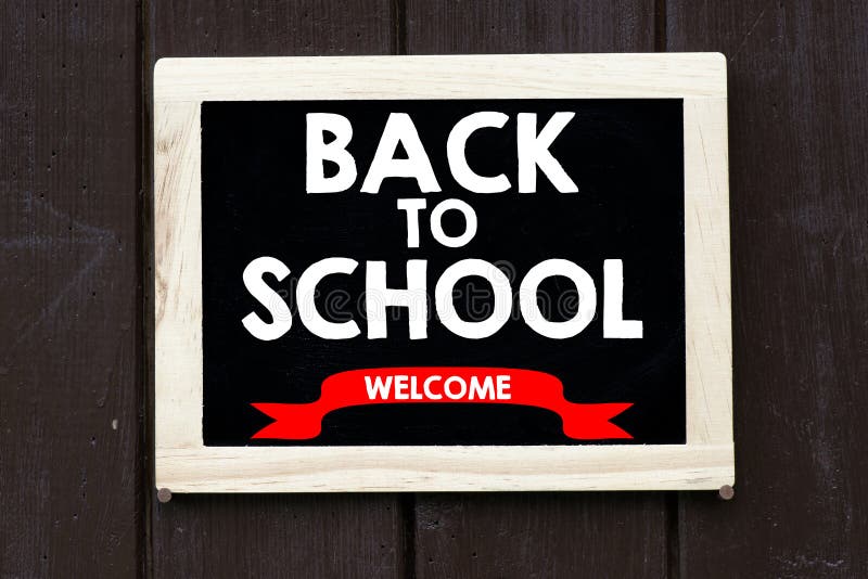 Back To School on Blackboard Stock Photo - Image of board, abstract ...