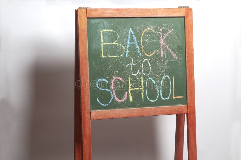 Back To School on Chalkboard Stock Image - Image of back, chalk: 199800717