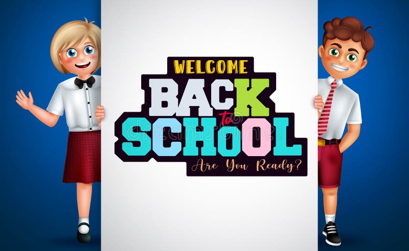 School Classmate Students Character Vector Set. Back To School ...