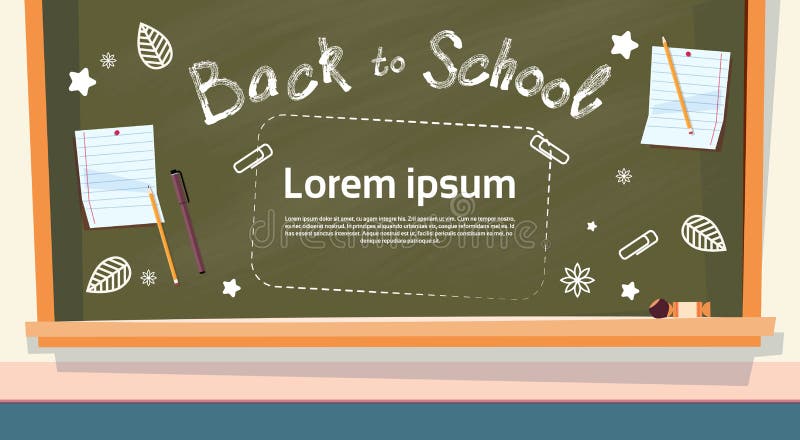 Back To School Class Board with Copy Space Education Banner Stock ...