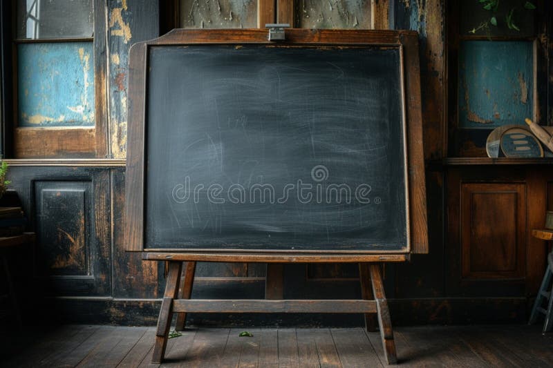 Back To School Classic Vintage Blackboard or School Slate Concept Stock ...