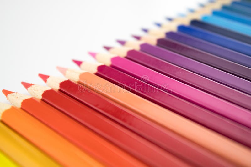 Back To School. Color Pencils. Stock Image - Image of crayon, geometric ...