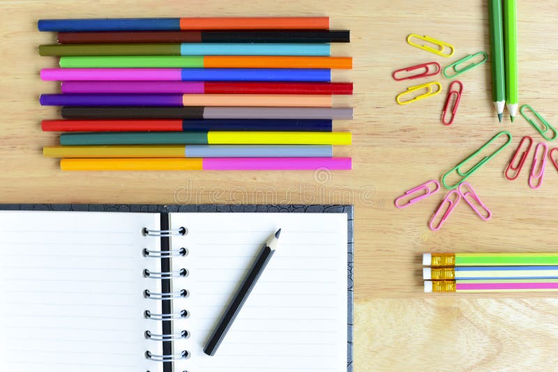 Back To School. Colorful Office and Study Art Stationery Objects Stock ...