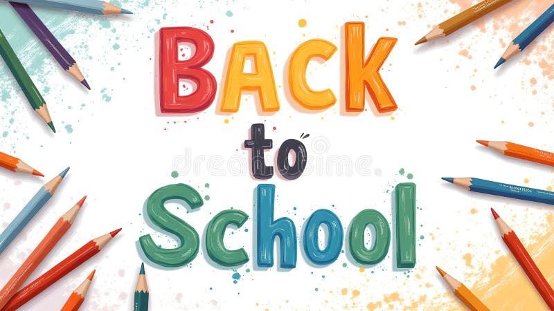 Back To School. Colorful Pencils and Text. Education Concept Stock ...