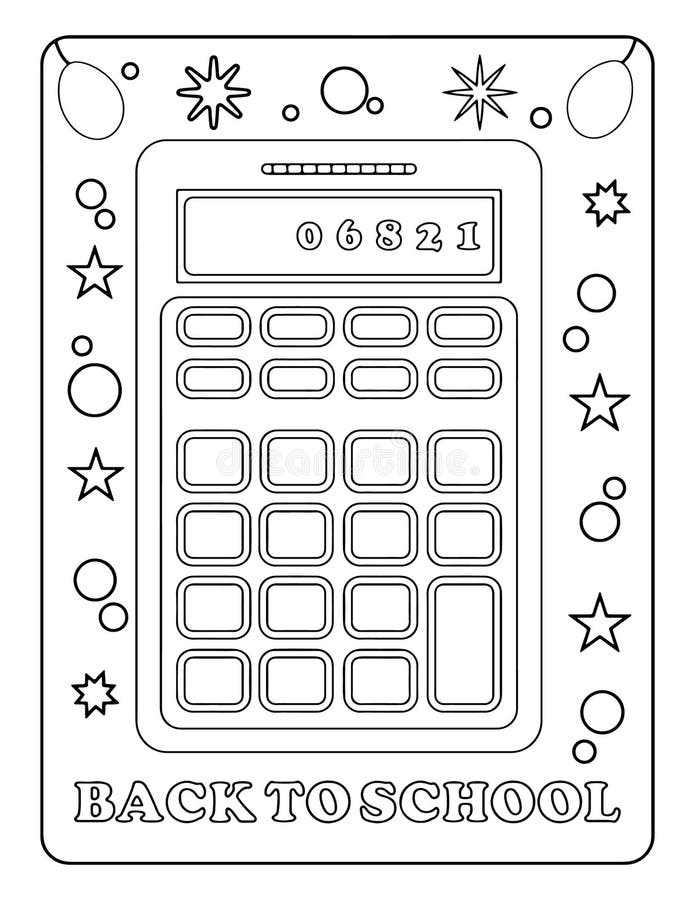 BACK TO SCHOOL COLORING BOOK for KIDS Stock Illustration - Illustration ...