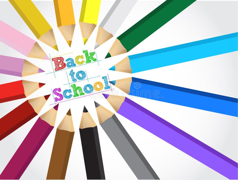 Back To School Colorful Train Stock Vector - Illustration of colors ...