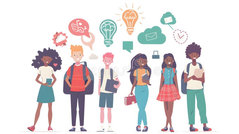 Back To School Concept. Education Artificial Intelligence Concept ...