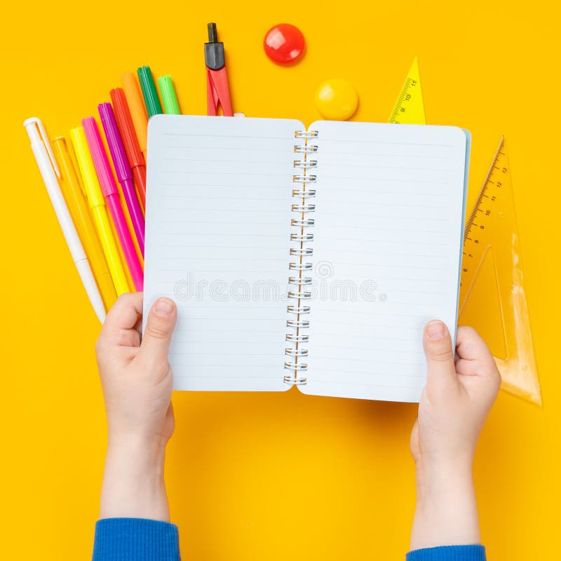 Back To School. Notepad With School Supplies. Picture Image: 21135808