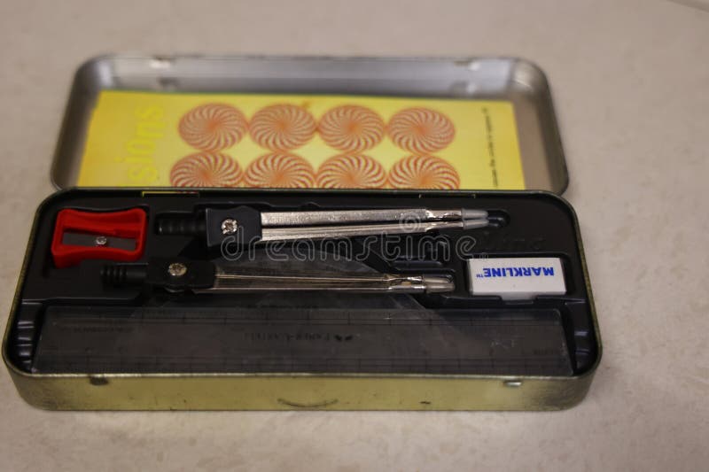 Back To School Concept Geometry Box Editorial Stock Image - Image of ...