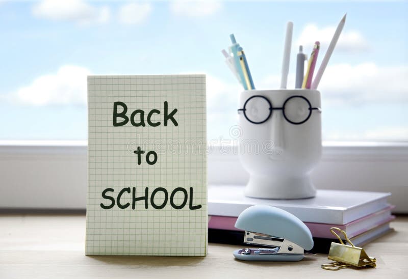 Back To School Concept. School Items, School Supplies Stock Image ...