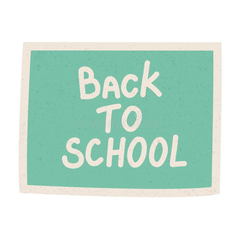 Back To School Concept. Letters on School Blackboard Stock Vector ...