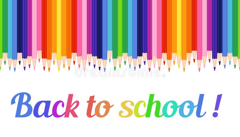 Back To School Crayon Sign Stock Illustrations – 697 Back To School ...