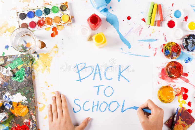 Back to school stock image. Image of brush, accessories - 32371757