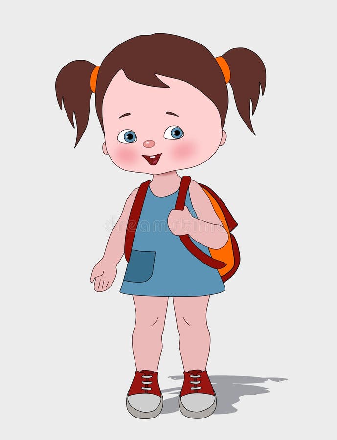 Back To School, Cute Girl Going To School, Cute, Girl , Girl ...