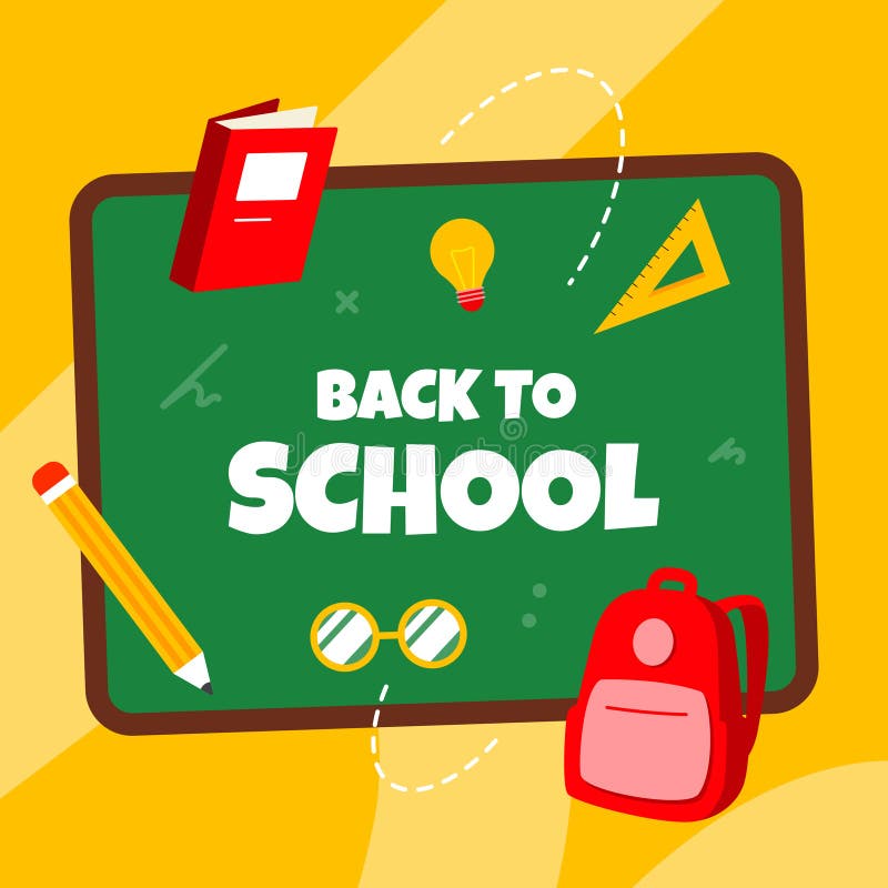 Back To School Design Illustration Collection Stock Vector ...