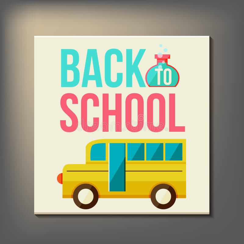 Back To School Design Template Stock Vector - Illustration of children ...
