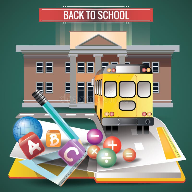 Back To School Design. Vector Illustration Decorative Design Stock ...