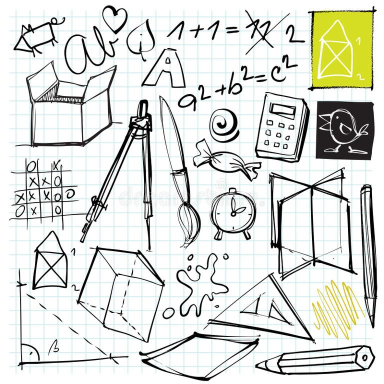 Back To School Doodles Stock Illustrations – 3,581 Back To School ...