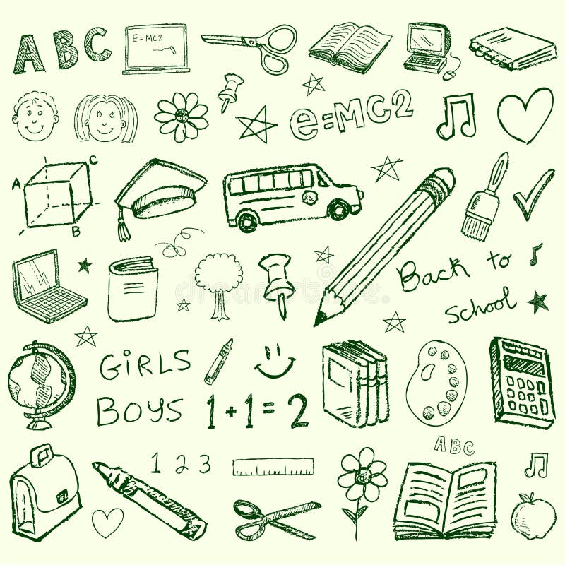 Back To School Chalkboard Background Stock Vector - Illustration of ...