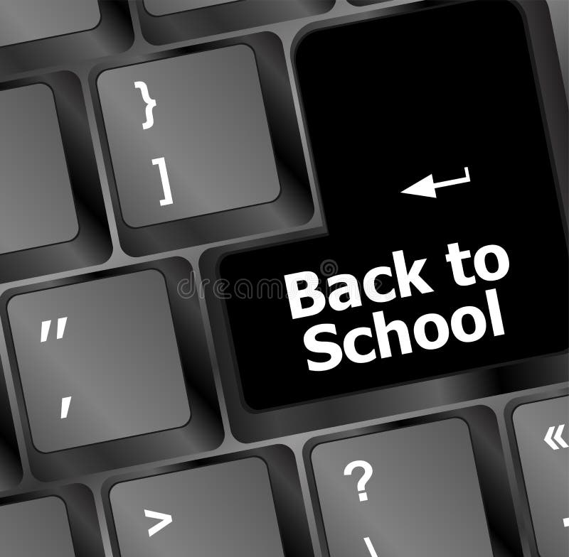 Back To School, Education Concept: Computer Keyboard, Back To School ...