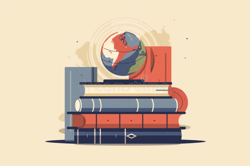 Abstract Knowledge and Education Concept Illustration. Generative AI ...