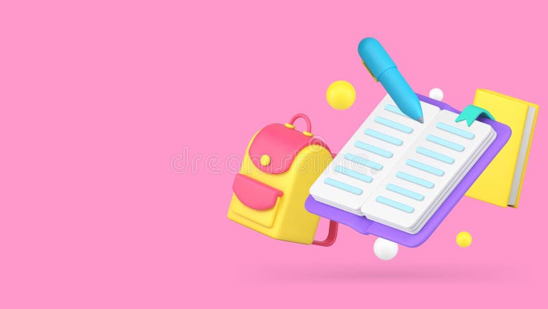 Back To School Education Student Studying Lesson Banner Copy Space ...