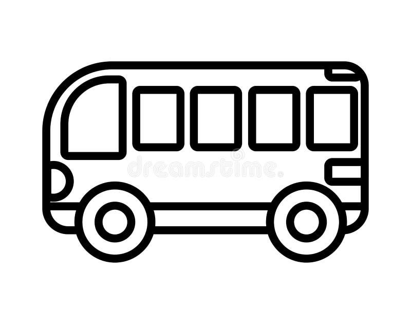 Back To School Education Transport Bus Icon Stock Vector - Illustration ...