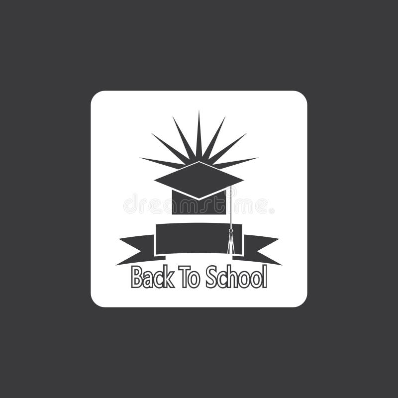 Back To School Education University Logo Design Illustration Stock ...