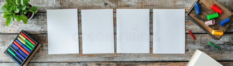 Back To School Essentials, an Artistic Overhead View of Back To School Materials on a Rustic ...