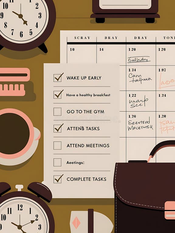 Back To School Flat Style Back To the Routine Stock Illustration ...