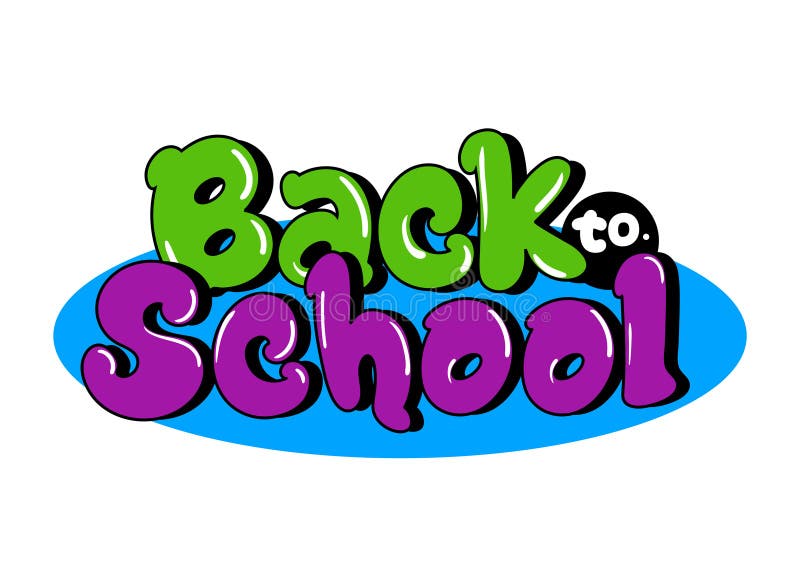 Back to school font stock vector. Illustration of isolation - 290703428