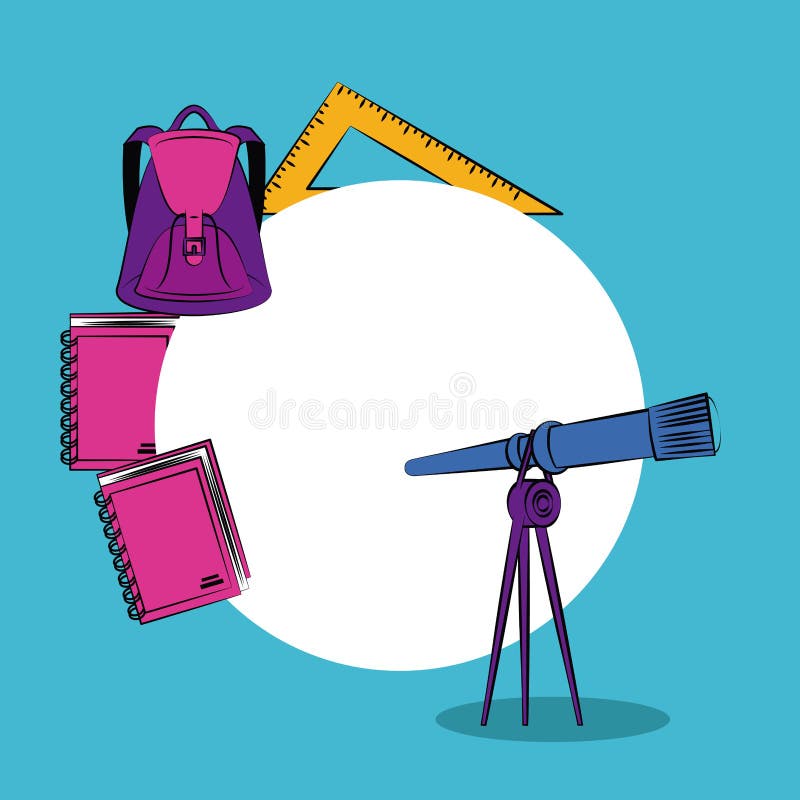 Back to school frame stock vector. Illustration of items - 136731282