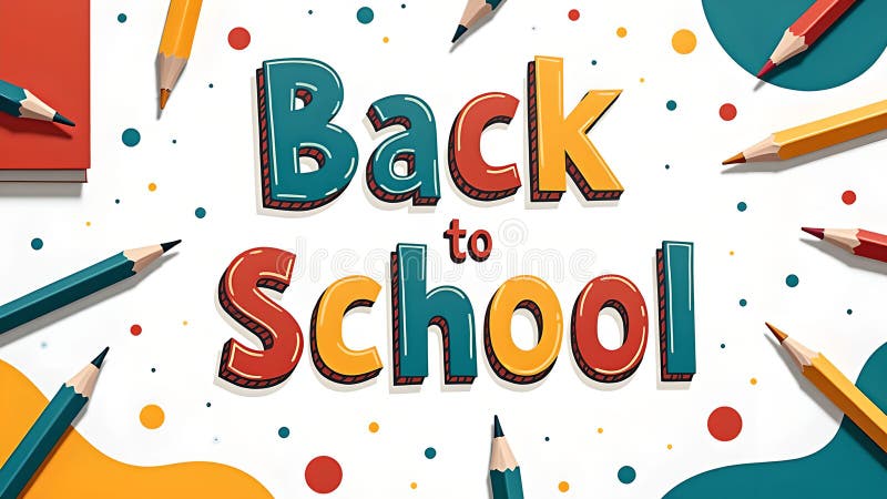 Back To School Graphic Design with Pencils. Concept of Education ...