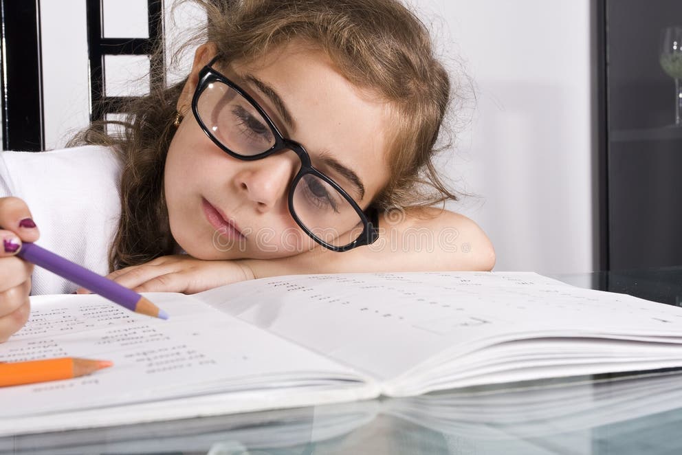 Back to school Homework stock image. Image of expressions - 10554367