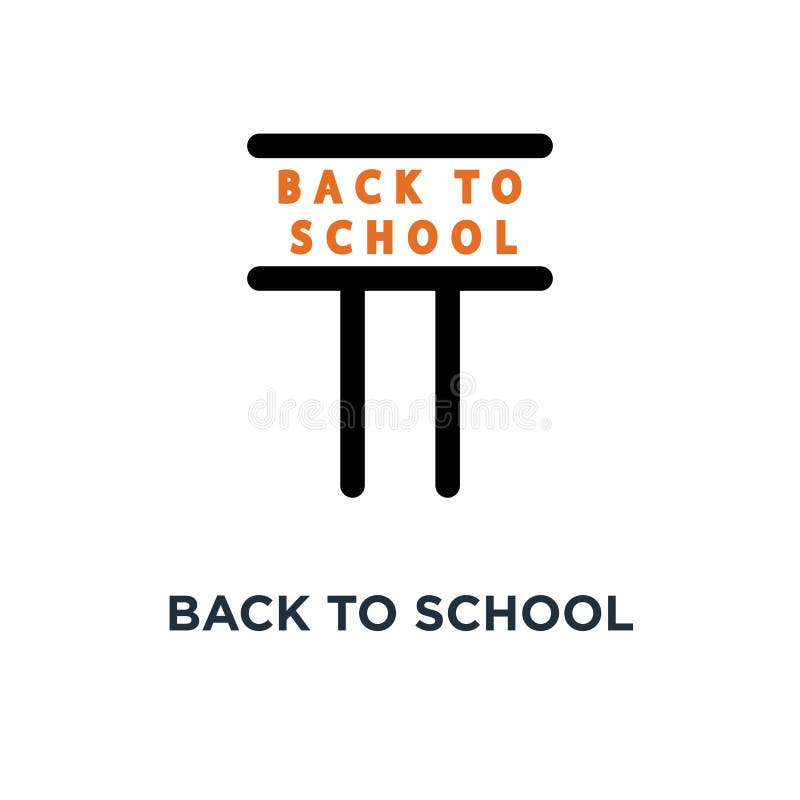 Back To School Icon. School Education Concept Symbol Design, Vec Stock ...