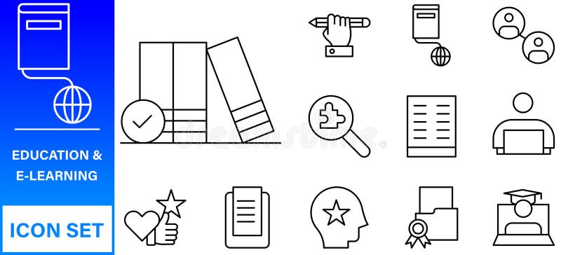 Back To School Icon Set with 50 Different Vector Icons Related with ...