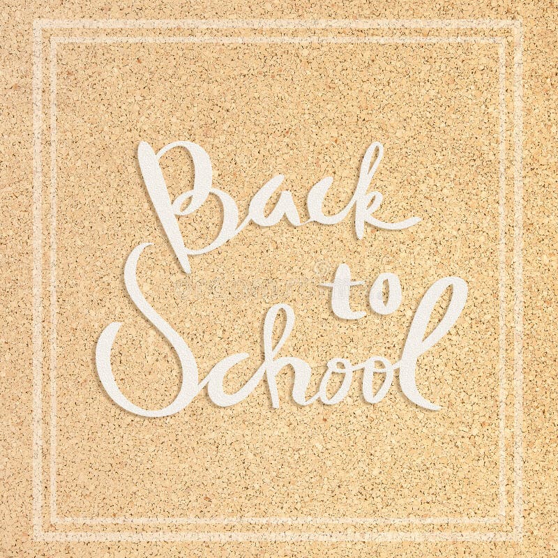 Back To School. Inscription on the Board. Stock Photo - Image of frame ...