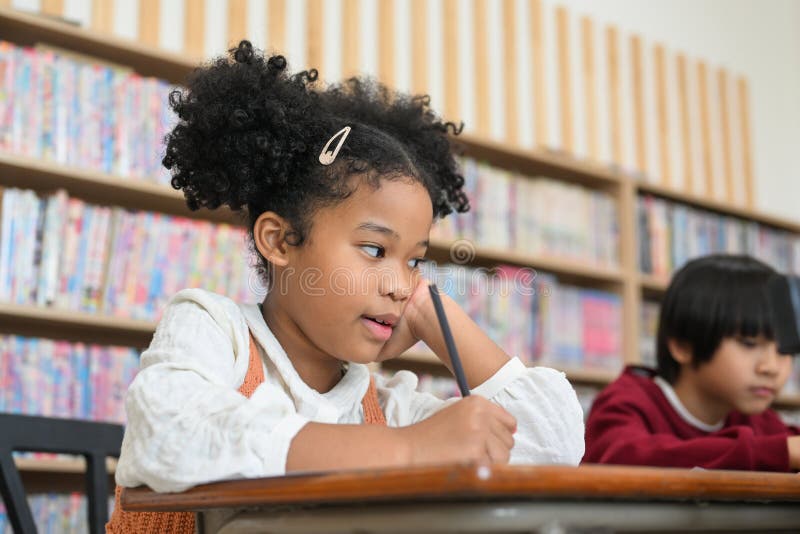 Kids Education Knowledge, Child in Classroom at School Stock Photo ...
