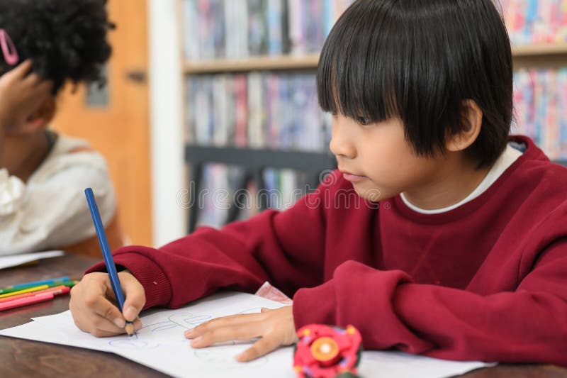 Kids Education Knowledge, Child in Classroom at School Stock Image ...