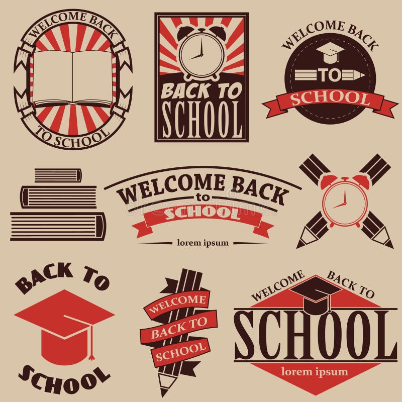 School Labels Stock Illustrations – 3,739 School Labels Stock ...
