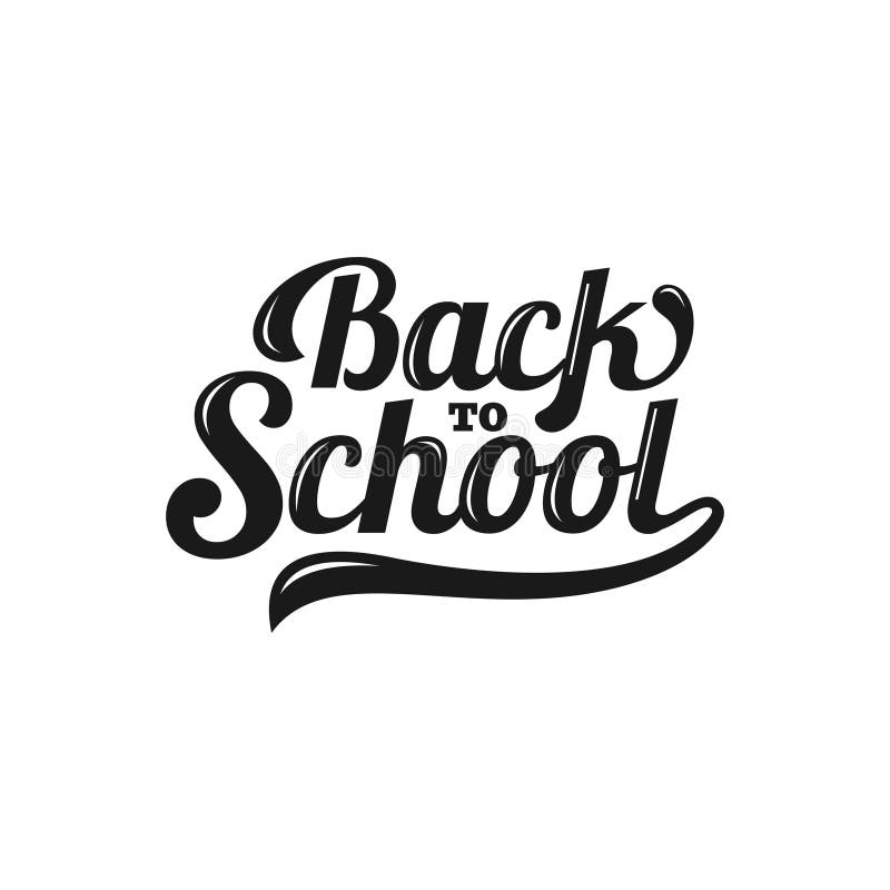 Back To School Lettering Vector Design Stock Illustration ...